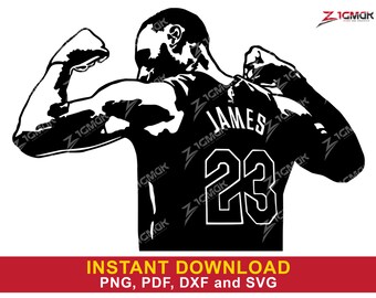 Lebron James Svg - Etsy