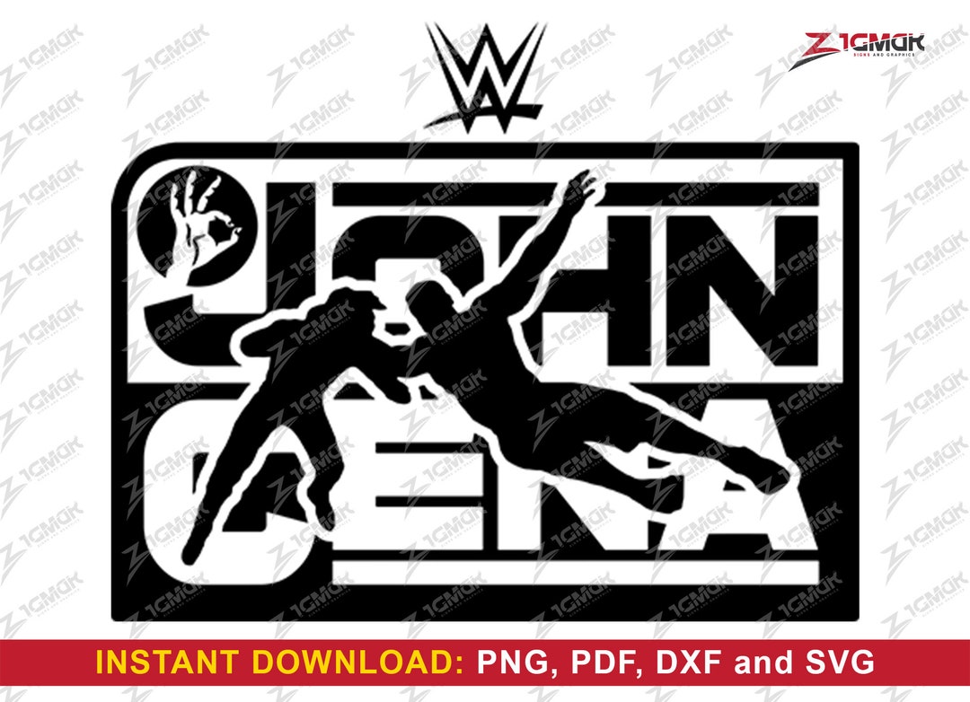 John Cena SVG Instant Download Digital Files Png Pdf Dxf - Etsy