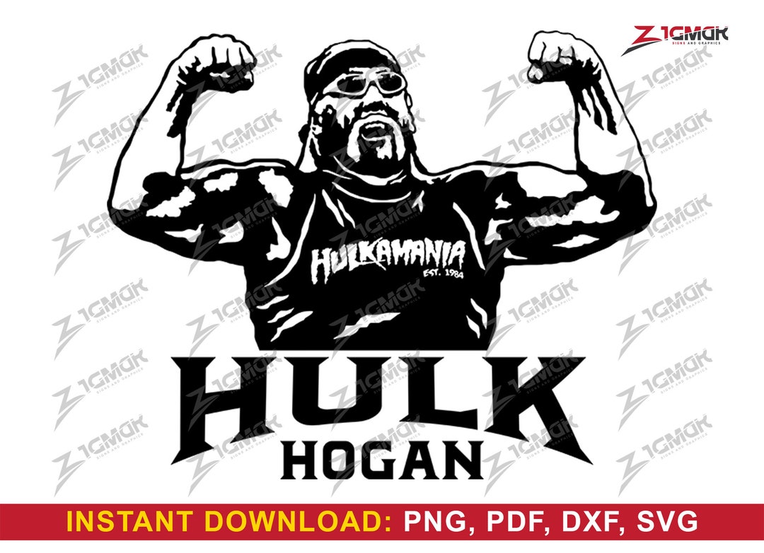 Hulk Hogan Svg Instant Download Digital Files Png Pdf Dxf - Etsy