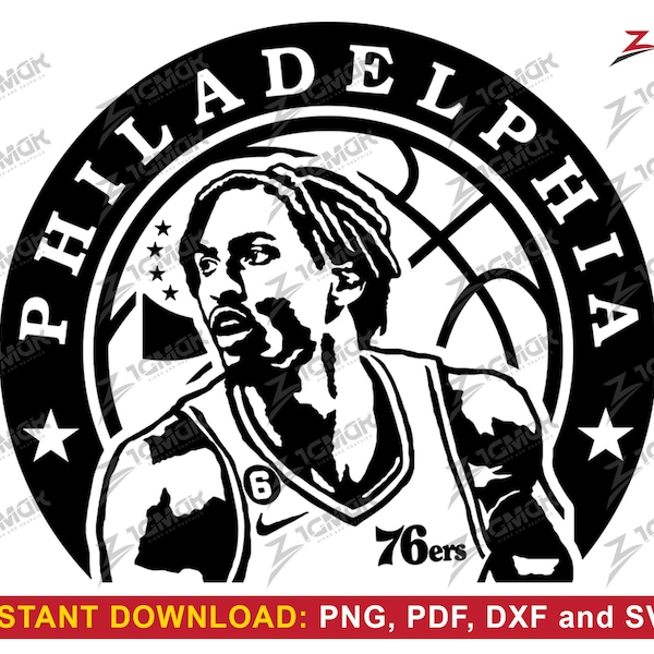 Tyrese Maxey Clipart - Etsy