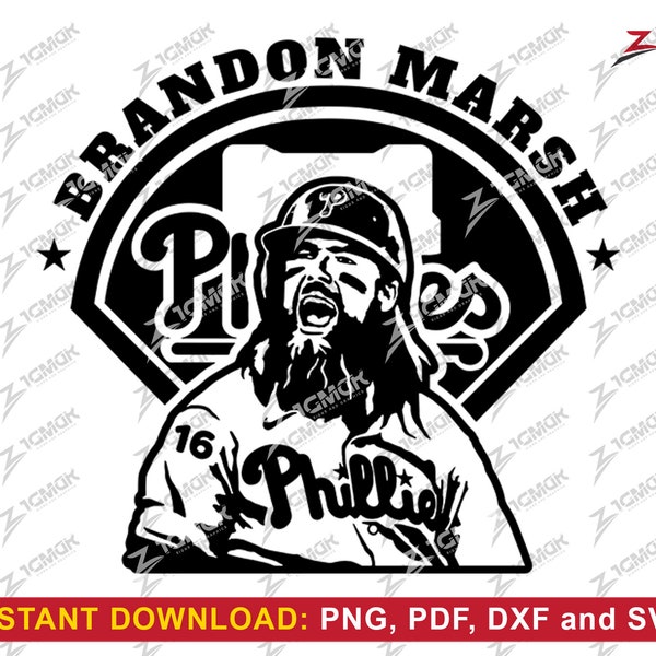 Brandon Marsh Svg - Etsy Australia