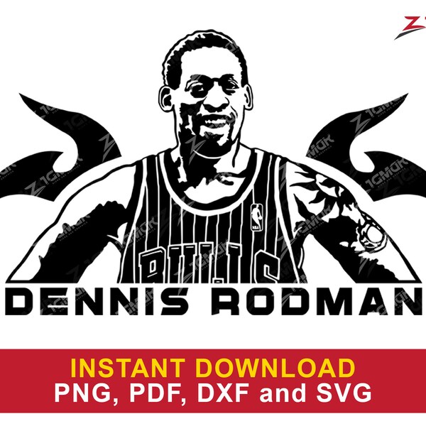 Dennis Rodman Png - Etsy