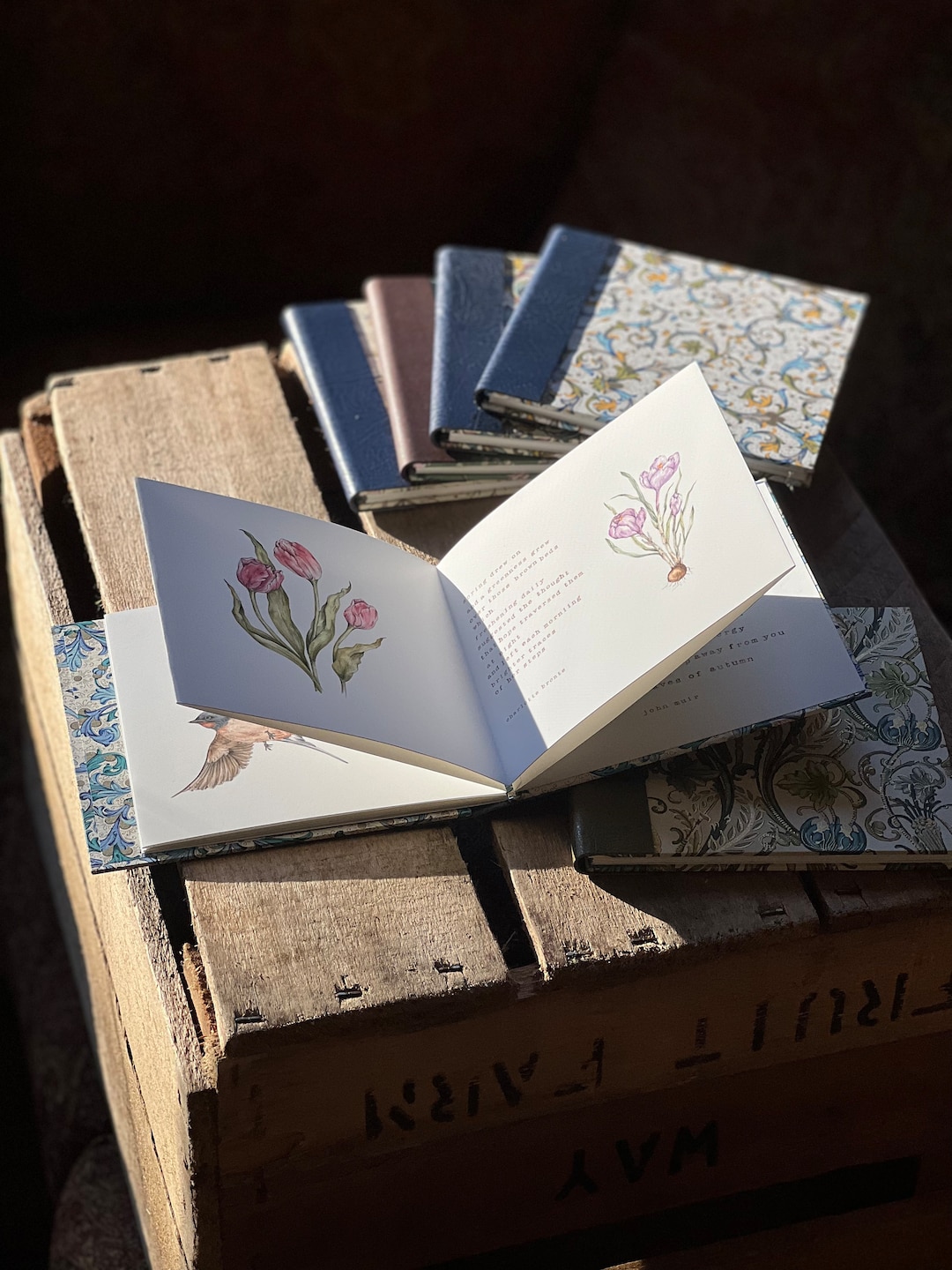 Hand-bound Book of Illustrated Poetry - Etsy