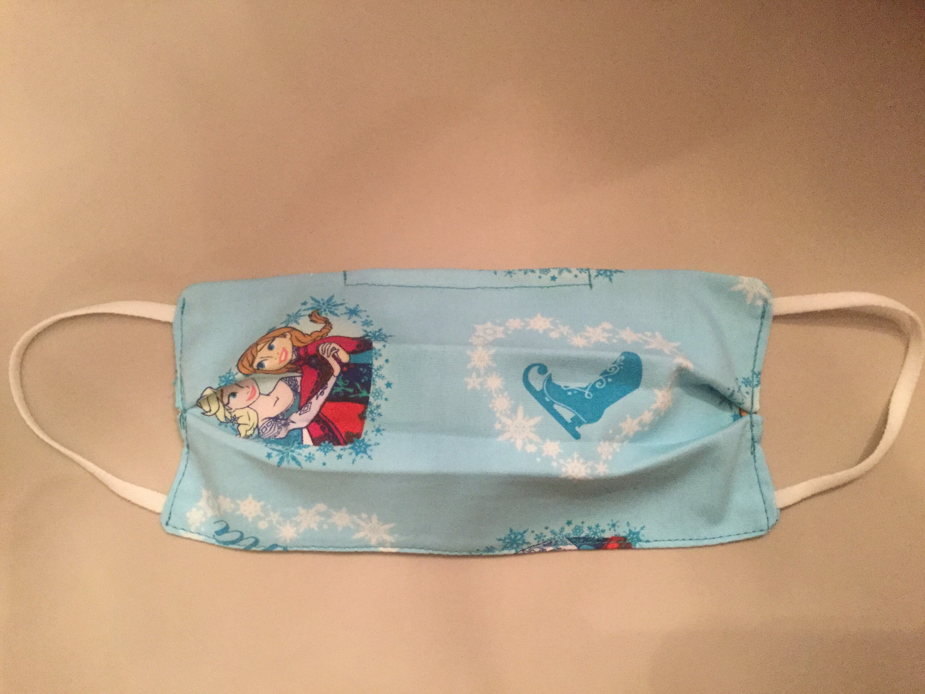 100% Cotton Frozen Face Mask 3 Layer Pleated with Nose Wire | Etsy