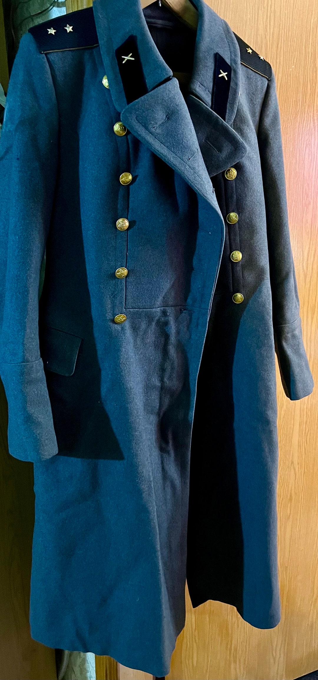 Overcoat Shinel Vintage Soviet Army Military Winter Overcoat Shinel ...