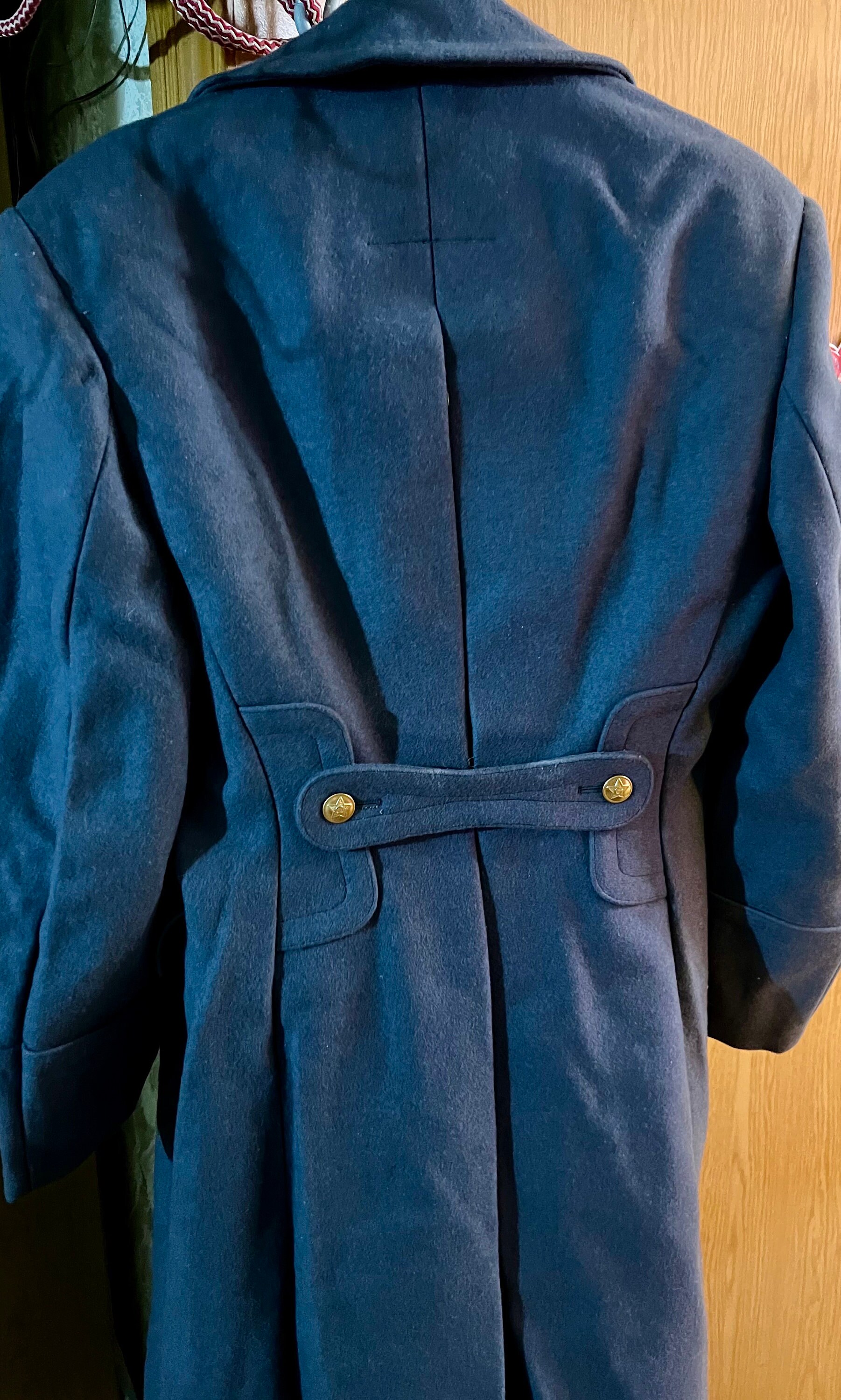 Overcoat Shinel Military Coat Fur Winter Soviet Original Army USSR Size ...