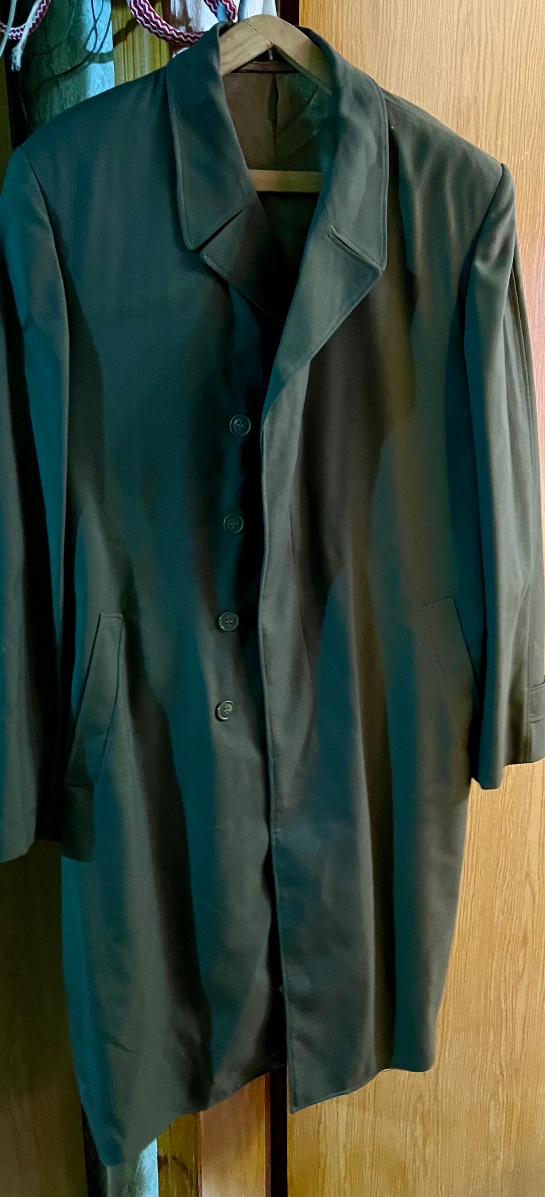 Cloak Coat Vintage Soviet Army Military Officer's Cloak Coat Size 50 4 ...