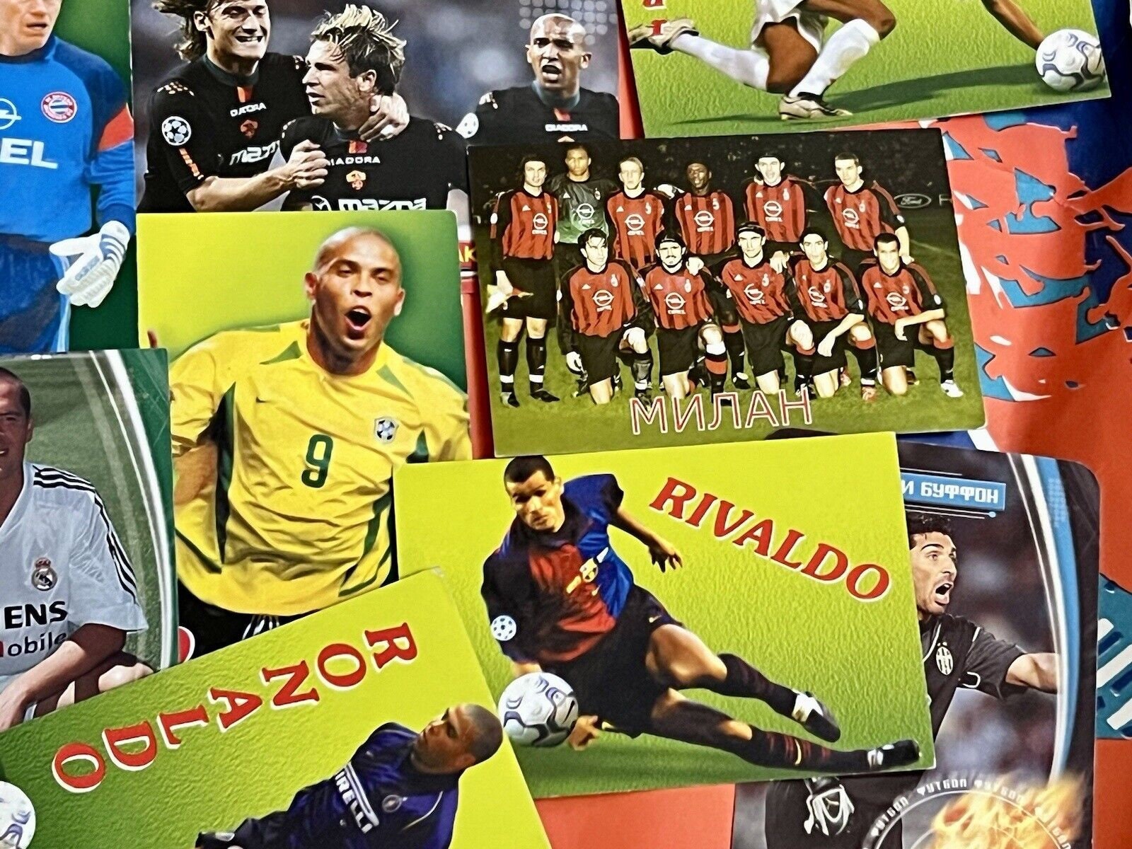 Soccer Cards Footballers Cards Calendars LOT SOCCER CARDS Original ...