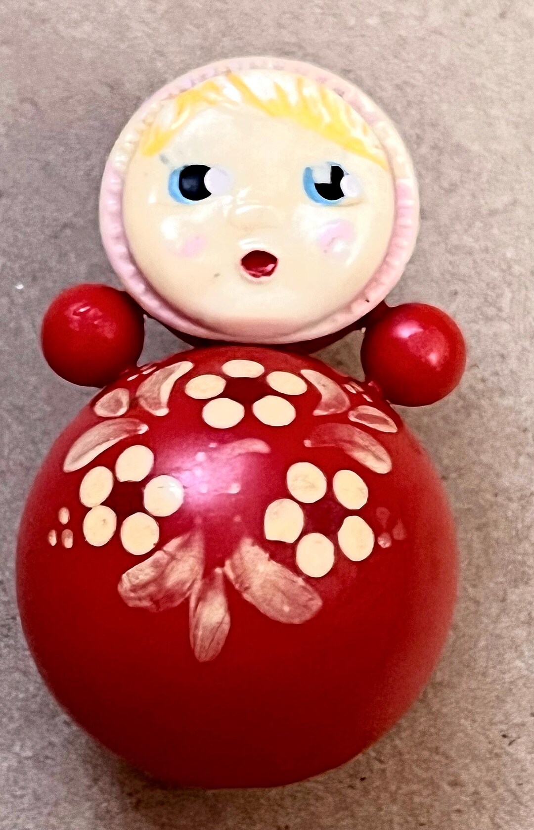 Vintage Soviet Doll Vintage Soviet Roly-poly Doll "nevalyashka" Rare ...