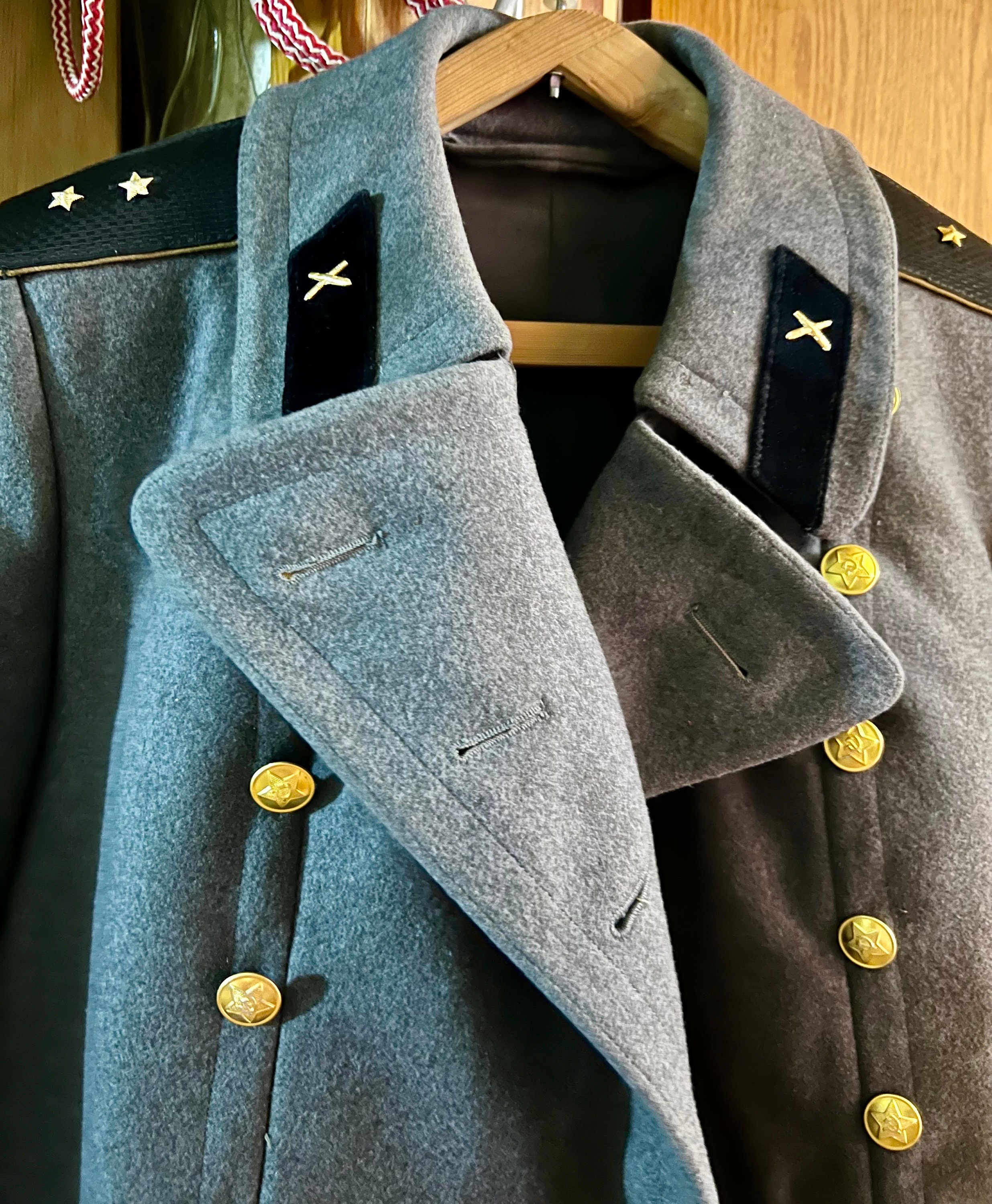 Overcoat Shinel Vintage Soviet Army Military Winter Overcoat Shinel ...