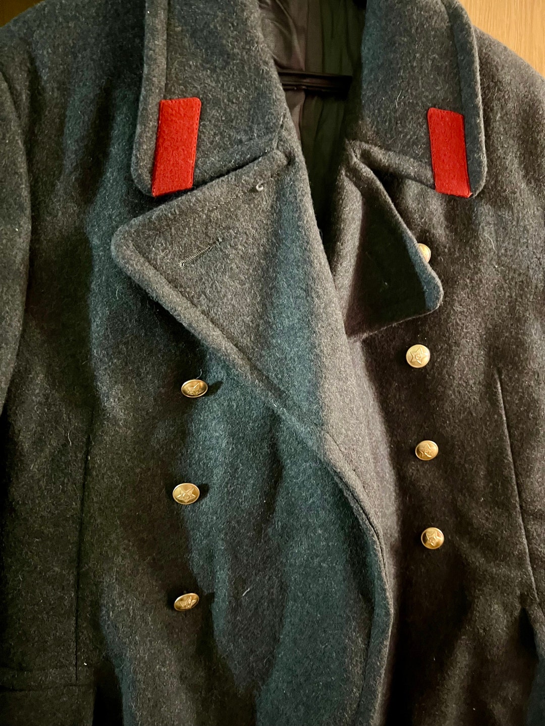 Overcoat Shinel Vintage Soviet Army Militia Winter Overcoat shinel With ...