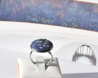 Claude Monet Ring, Art Inspired Jewelry, Famous Painting Jewelry, Clay ...
