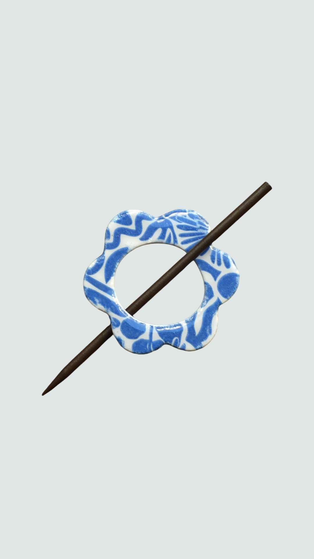 Hair Jewel, Circle Clay Hair Accessories, Unique Hair Pins, Minimal ...