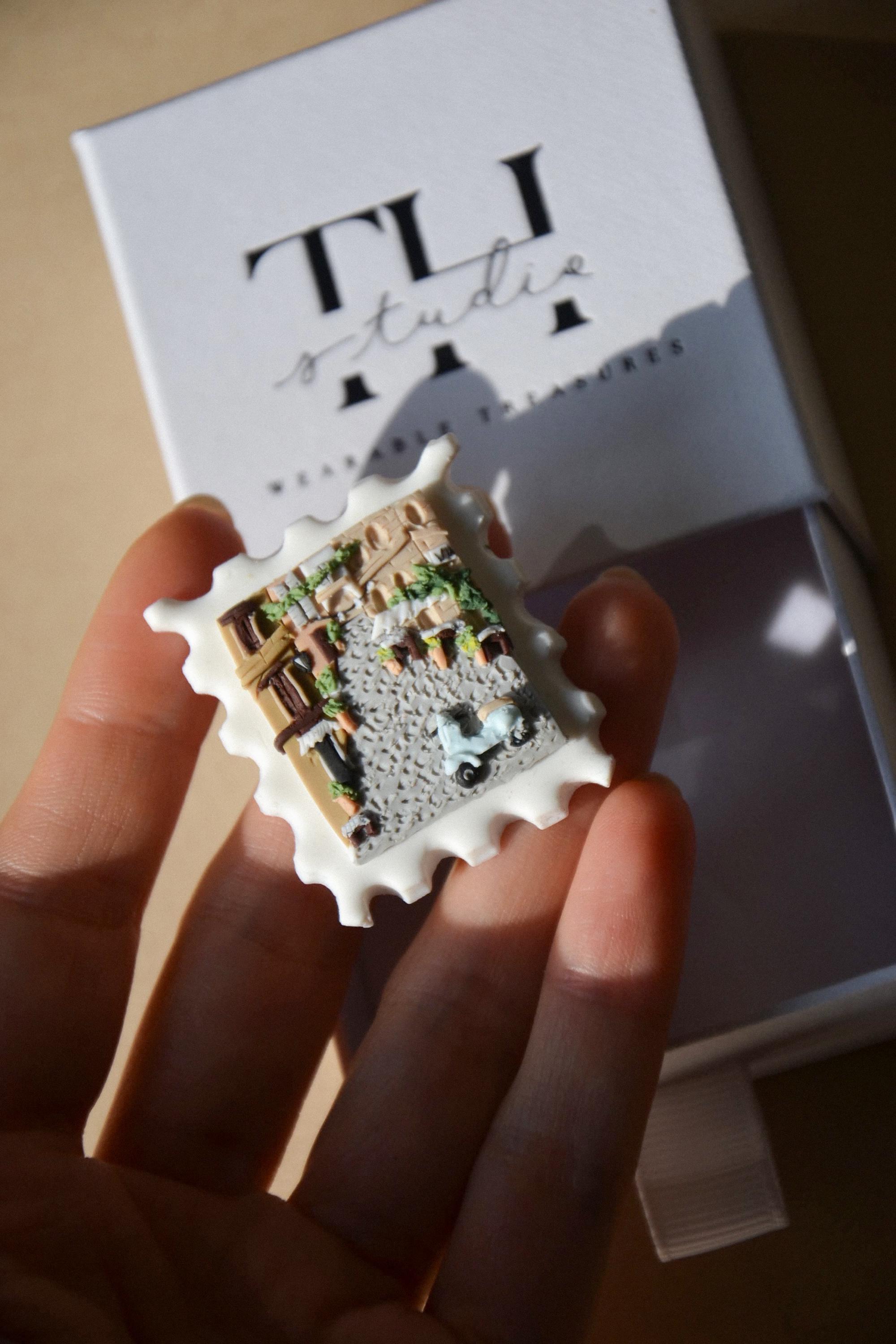 Rome Italy Post Stamp Magnet: Polymer Clay Travel Gift - Etsy