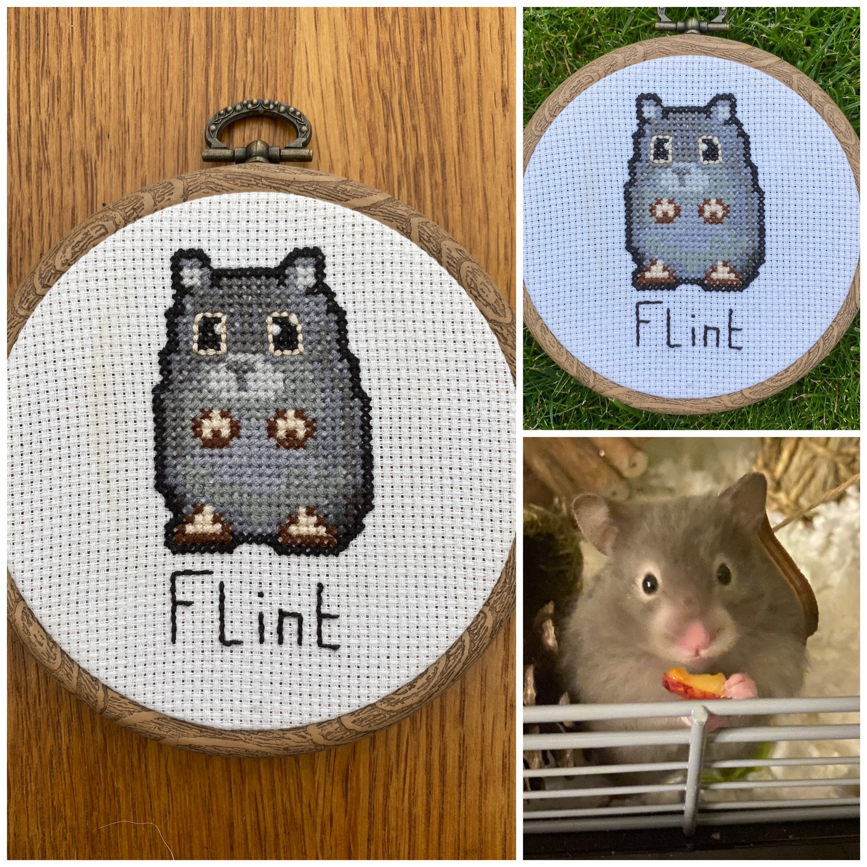 Customised Hamster Cross Stitch | Etsy