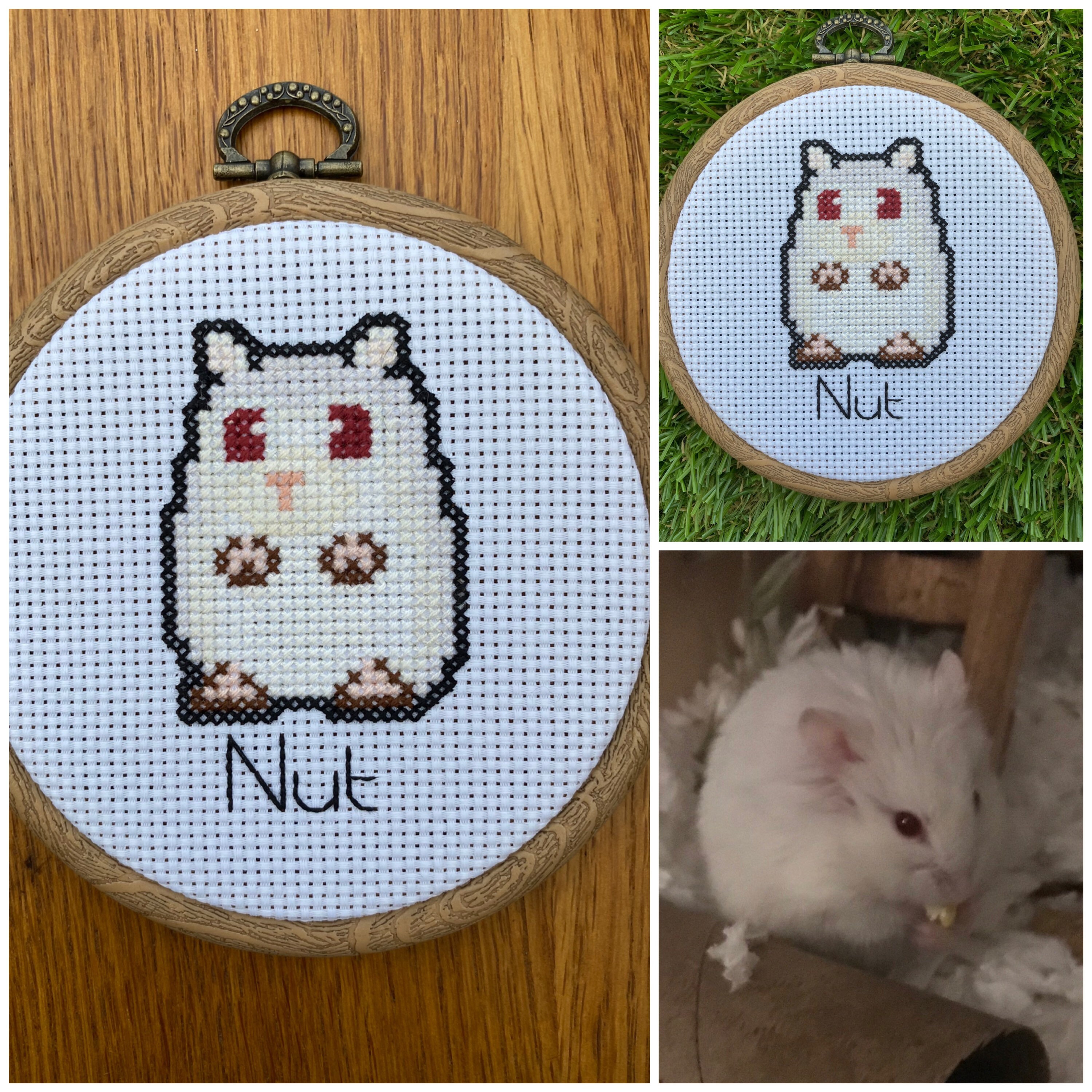 Customised Hamster Cross Stitch | Etsy UK
