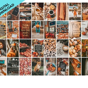Cosy Autumn Cozy Fall VSCO Wall Collage Kit Photo Wall Aesthetic Prints ...