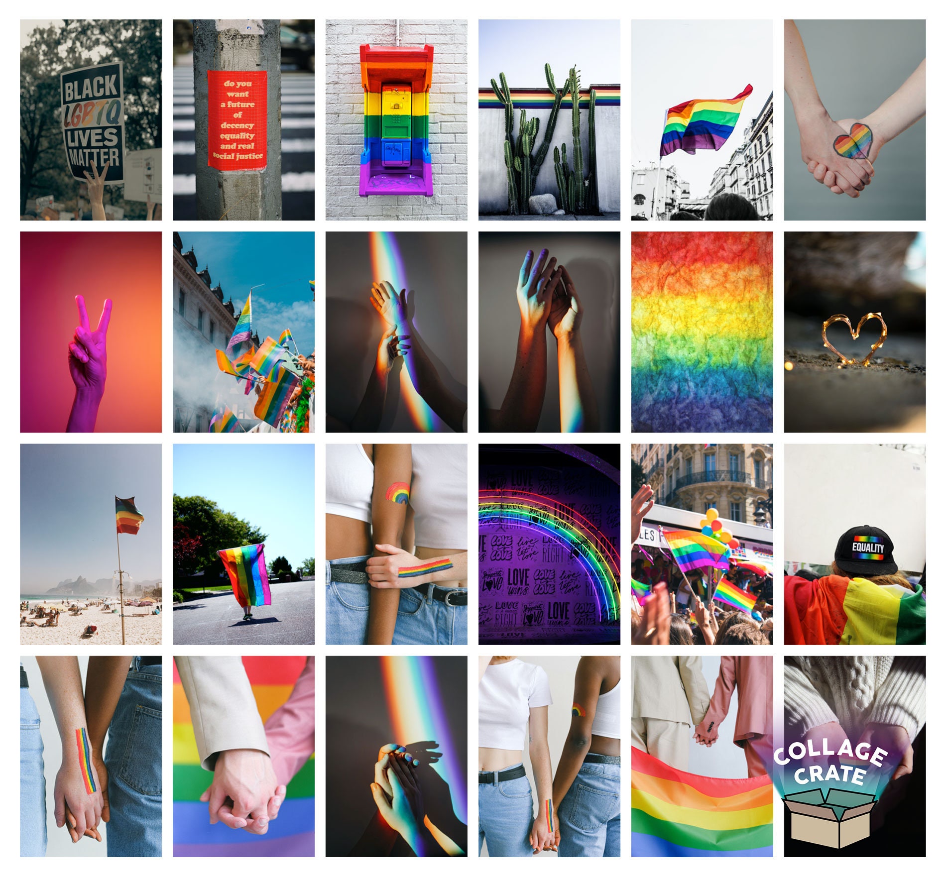 LGBT LGTBQ Pride Vsco Wall Collage Kit Photo Wall Aesthetic Prints ...