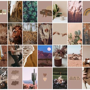 Earthy Brown VSCO Wall Collage Kit Photo Wall Aesthetic Prints Nature ...