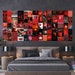 Red VSCO Wall Collage Kit Photo Wall Aesthetic Prints College Dorm ...