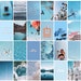 Pastel Blue VSCO Wall Collage Kit Photo Wall Aesthetic Prints College ...