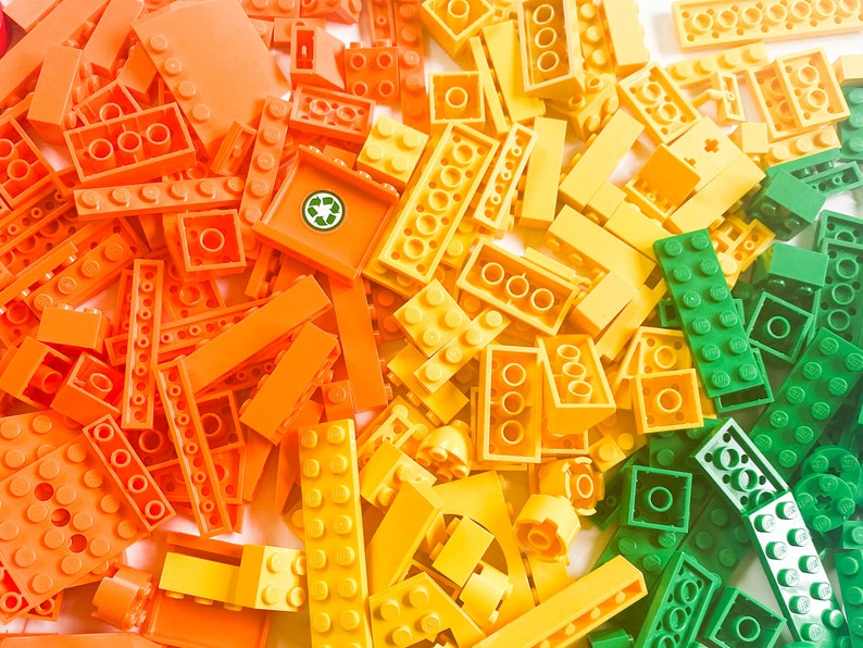 LEGO Bricks Bulk Color Sorted 100 Pieces - Etsy