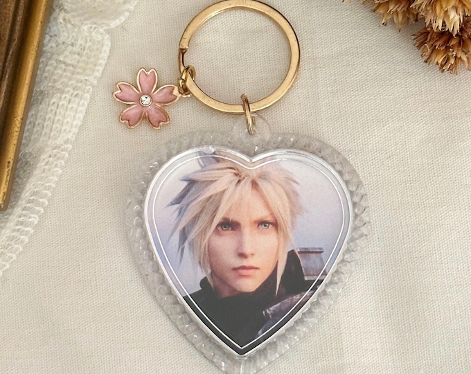 Cloud Strife Keychain Final Fantasy VII - Etsy