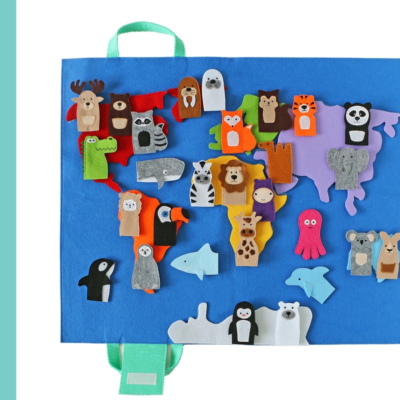 Felt World Map - Etsy