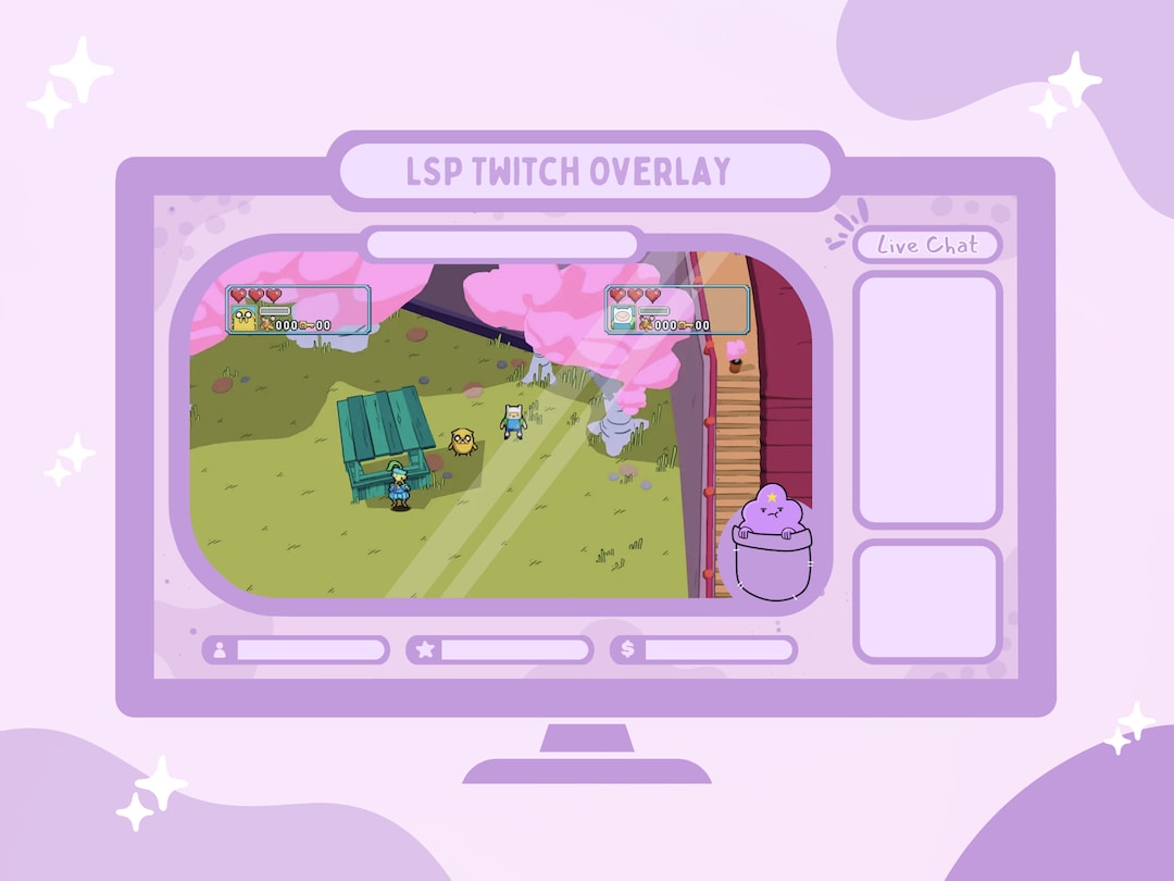 Lumpy Space Princess Twitch Overlay I Twitch Pack I Twitch Emote Pack I ...