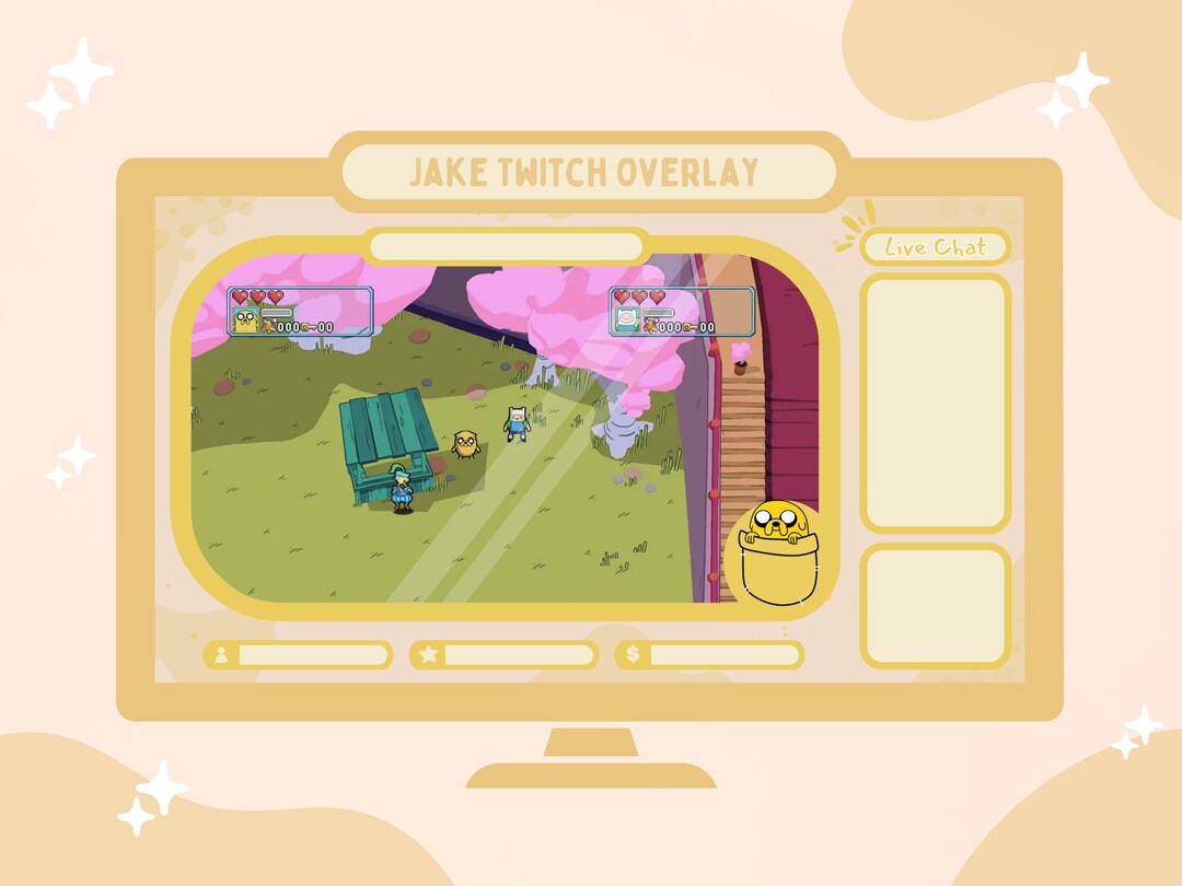 Jake Twitch Overlay I Twitch Pack I Twitch Emote Pack I Yellow Streamer ...