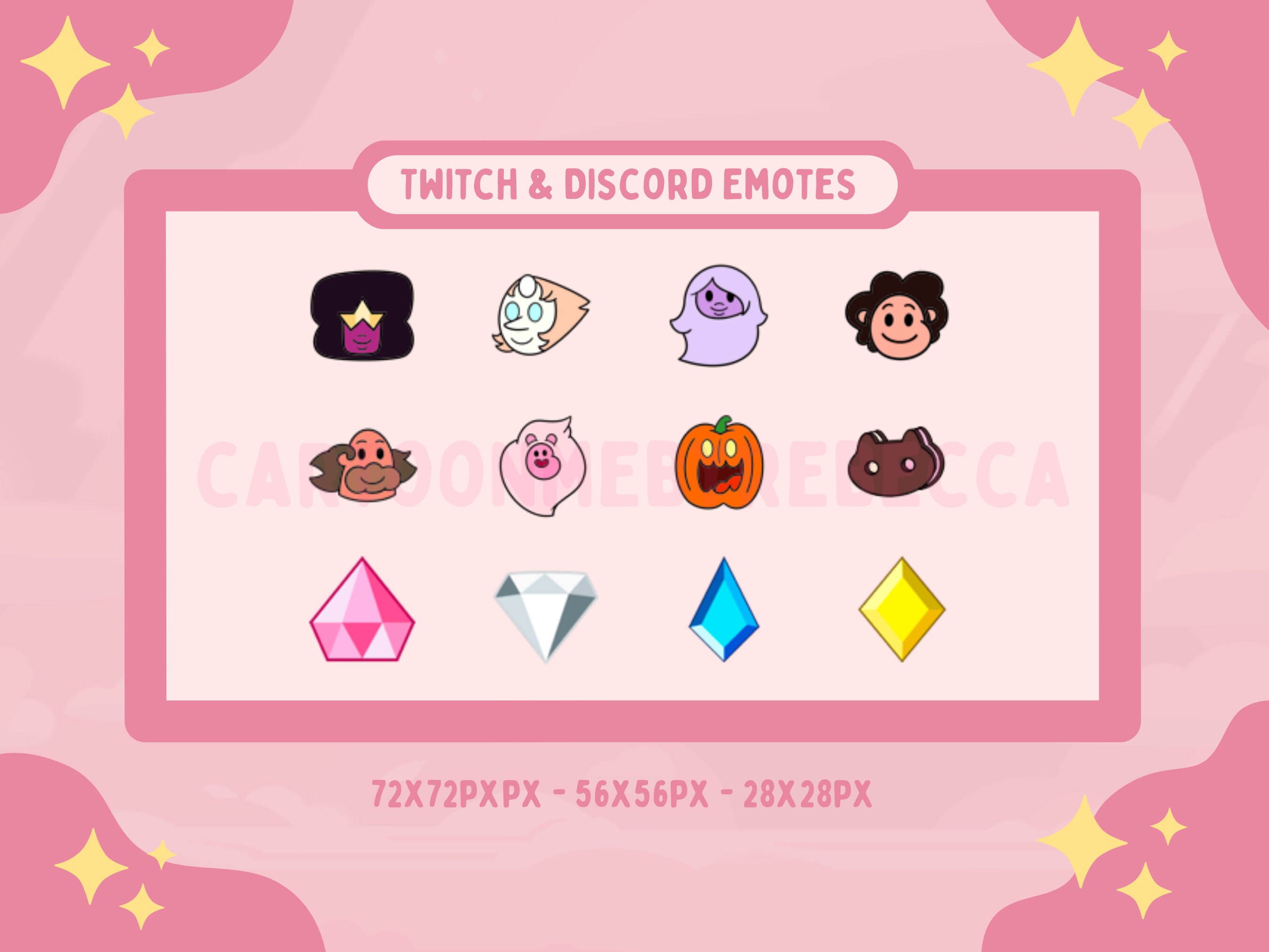 Steven Universe Emotes I Discord Emote Pack I Twitch Emote Pack I ...