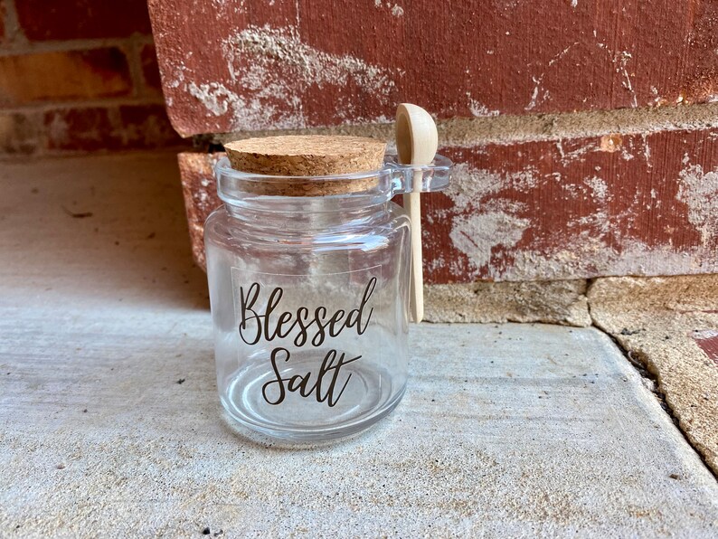 Blessed Salt Jar, Blessed Salt Container, Catholic Housewarming Gift ...