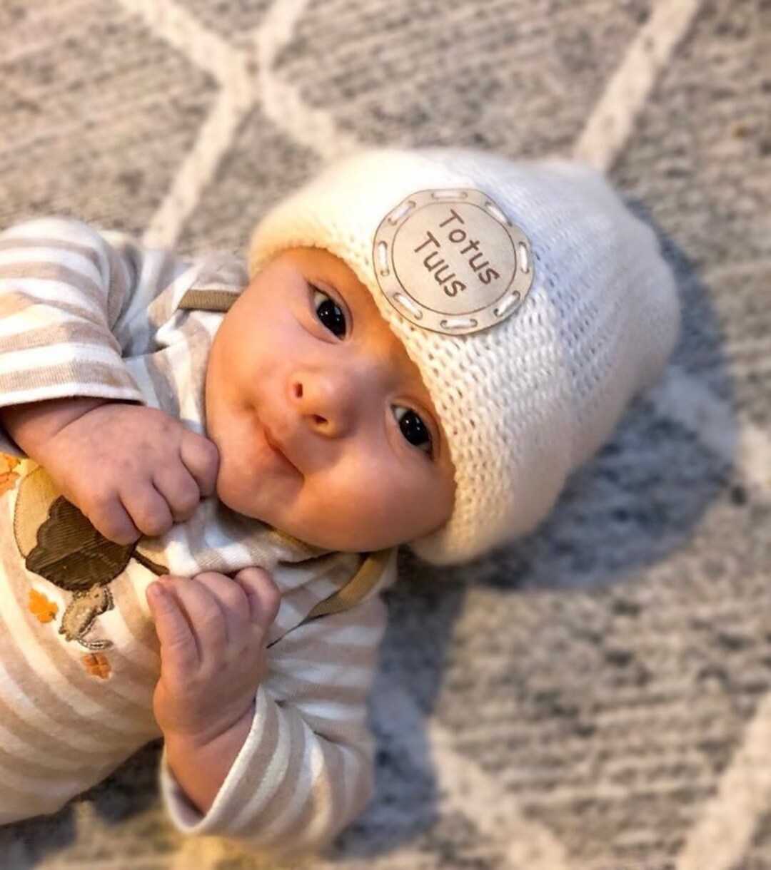 Catholic Baptism Gift, Catholic Baby Beanie, Catholic Baby Hat ...