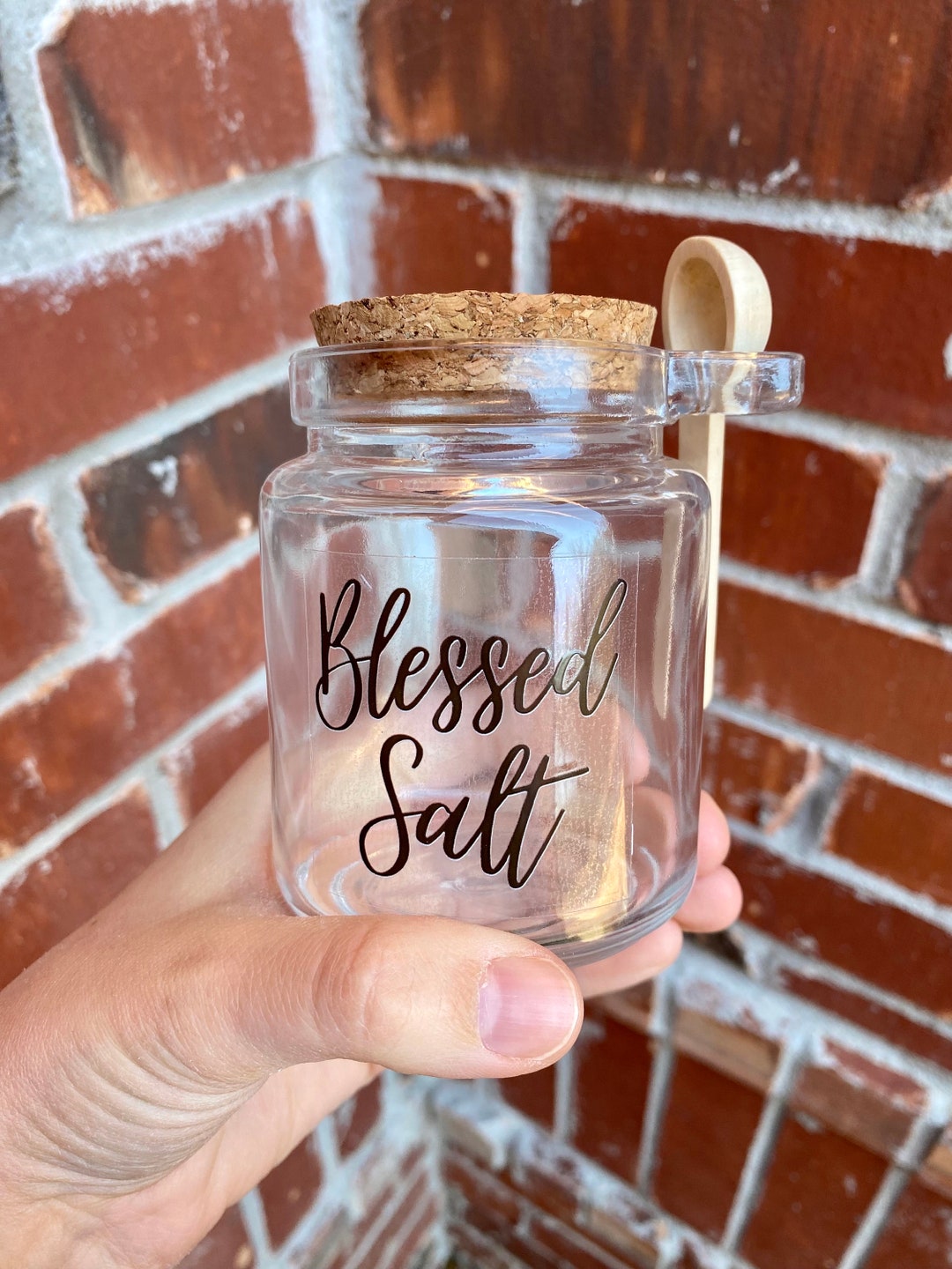 Blessed Salt Jar, Blessed Salt Container, Catholic Housewarming Gift ...