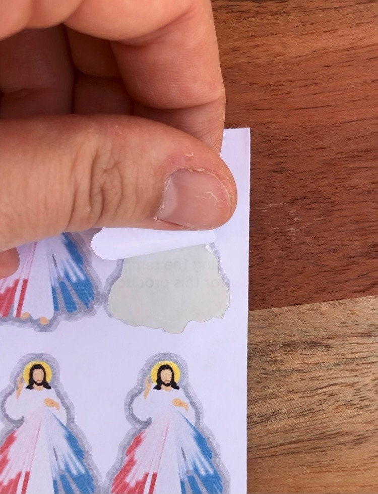 Divine Mercy Sticker Sheet: Catholic Printable Stickers (PDF) - Etsy