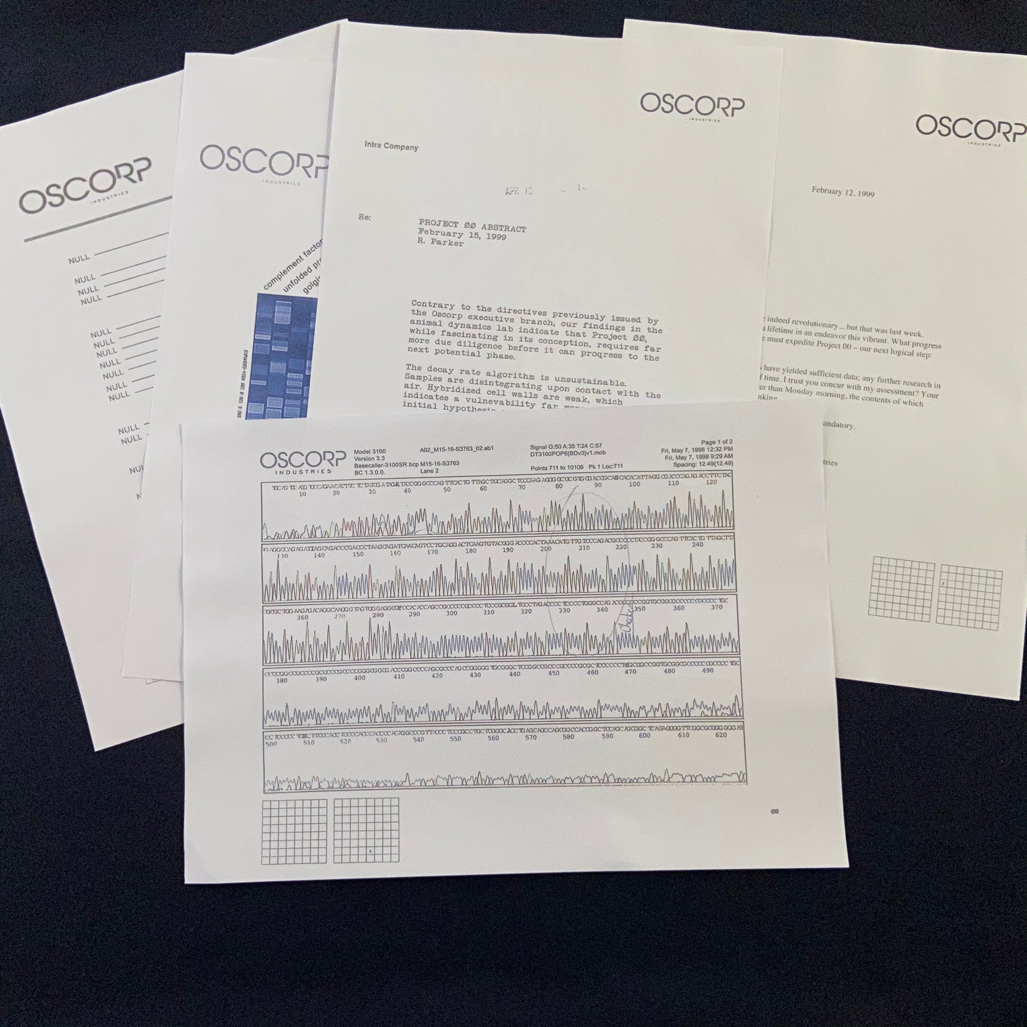 Spiderman File S.H.I.E.L.D. Secret File Peter Parker Paper Collection ...