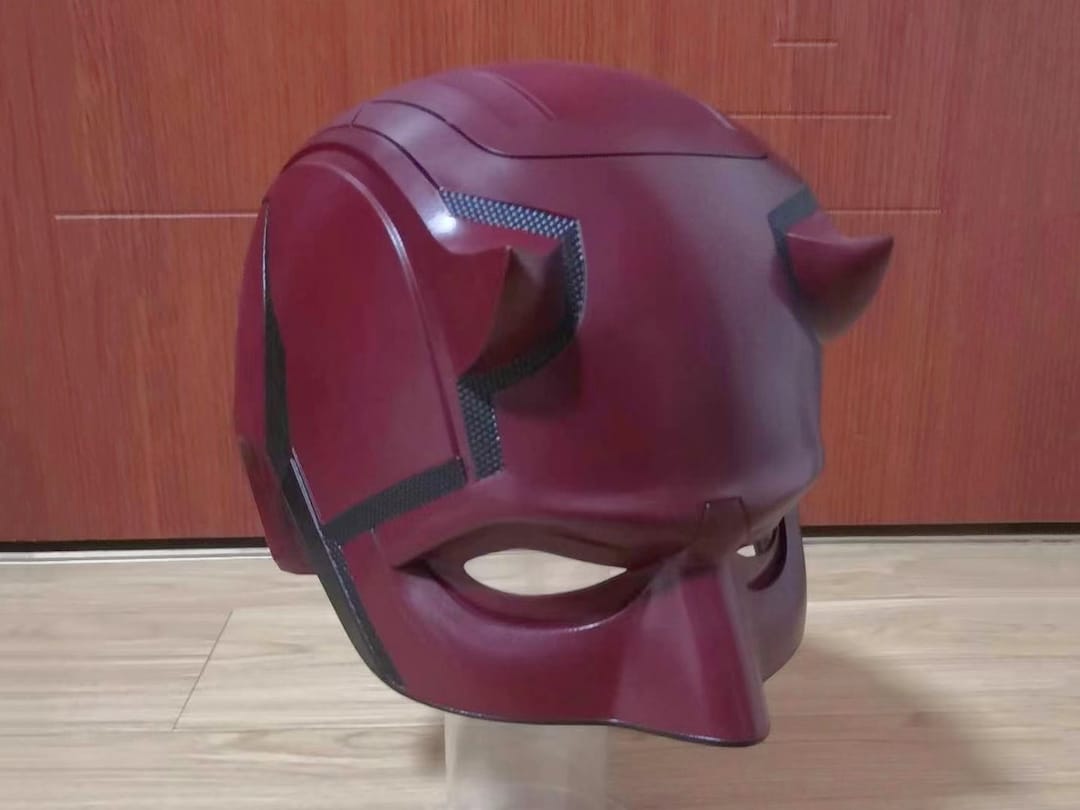 Daredevil Cosplay Mask Daredevil Helmet Netflix 1:1 Life Size - Etsy