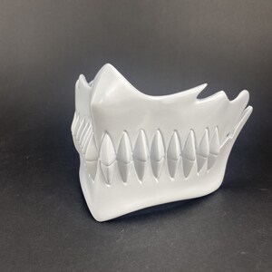 Skeleton Teeth Half Face Mask Tear Halibel Cosplay Adult Mask Halloween ...