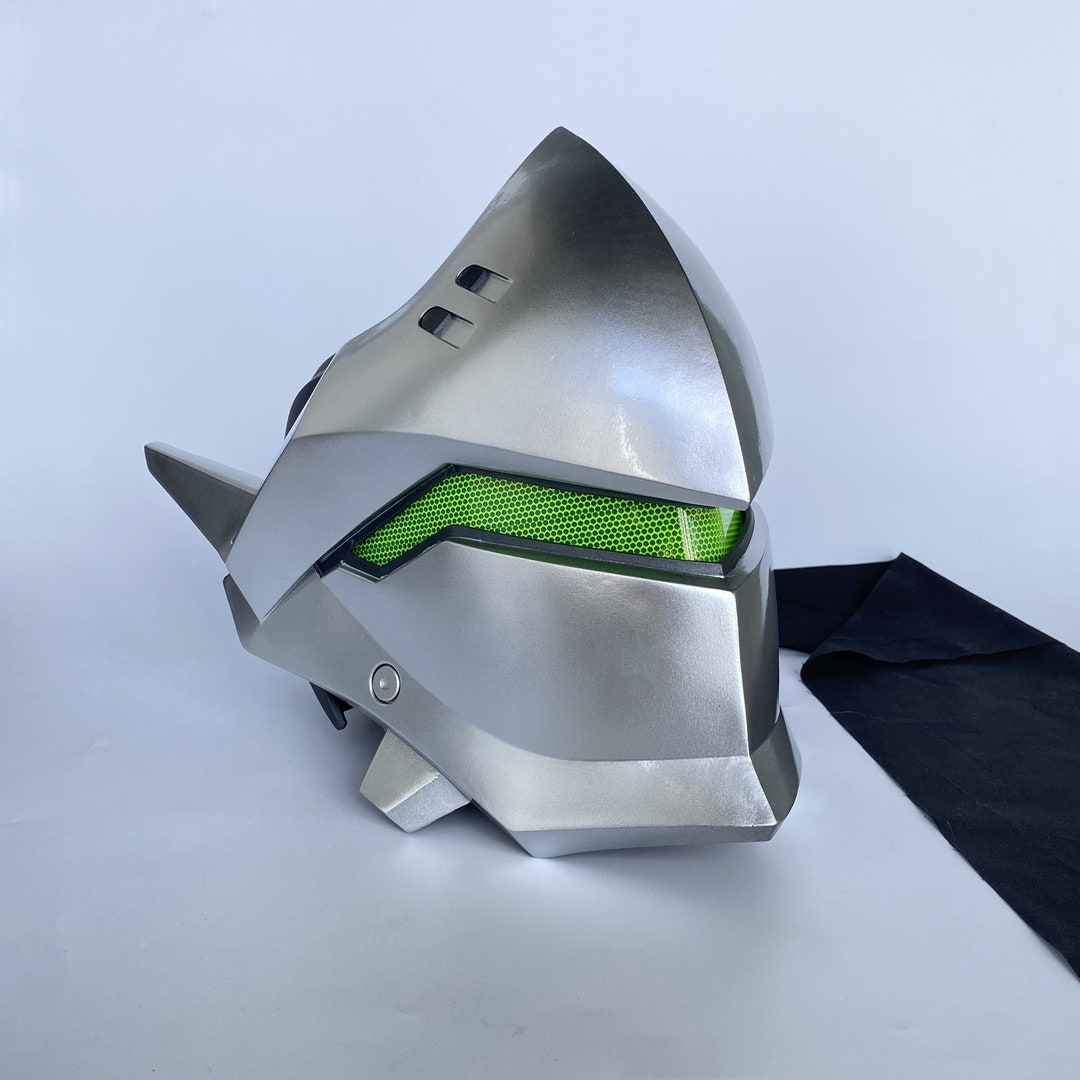 Genji Helmet Silver Genji Mask Black Genji Mask Wearable Helmet Game ...