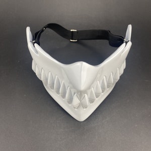 Skeleton Teeth Half Face Mask Tear Halibel Cosplay Adult Mask Halloween ...