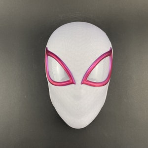 Spiderman Mask White Mask Gwen Stacy Cosplay Mask Wearable Movie Prop ...