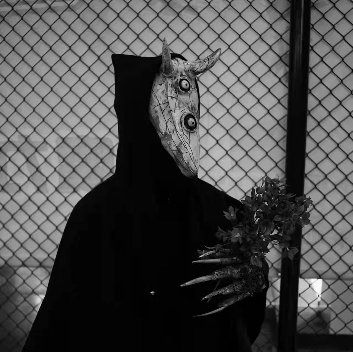 Farm Demon Mask Anime Cosplay Mask Comics Con Halloween Demon - Etsy