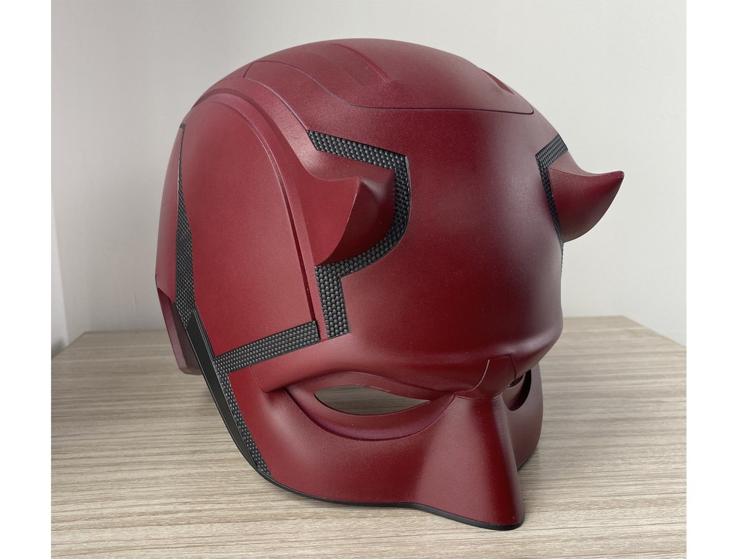 Daredevil Cosplay Mask Daredevil Helmet Netflix 1:1 Life Size Wearable ...