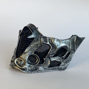 Absolute Zero Face Mask Mortal Kombat Cosplay Mask Sub Zero Mask Half ...