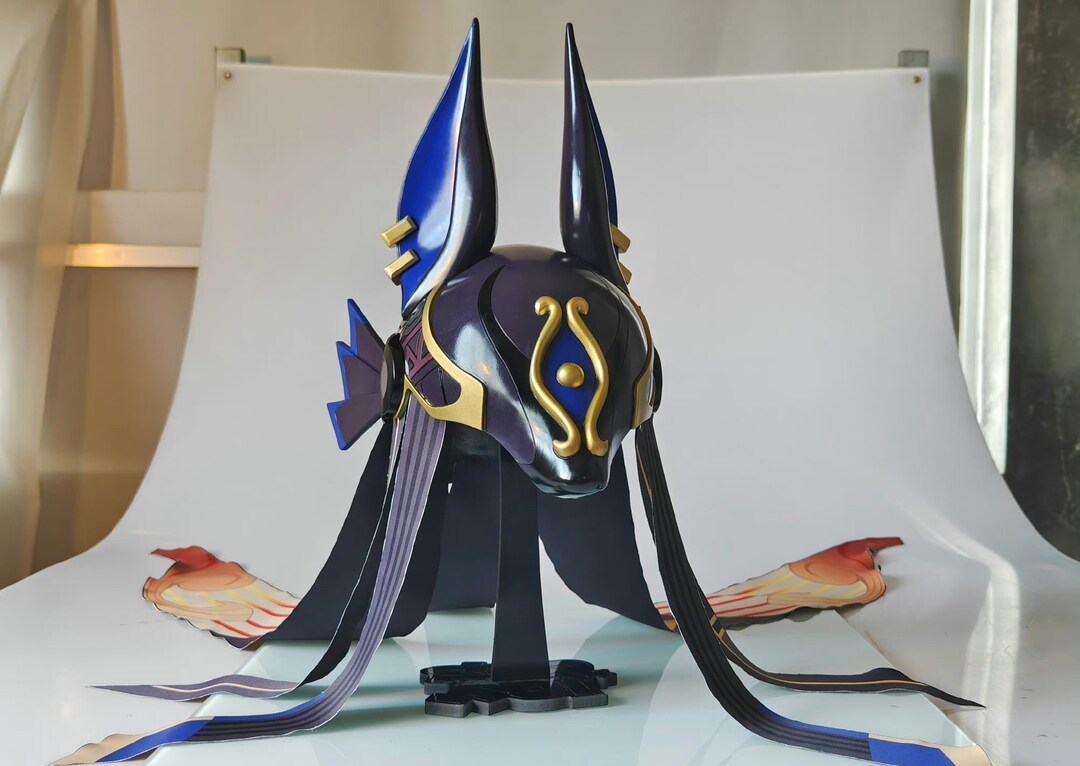 Cyno Helmet Cyno Mask Genshin Impact Costume Cosplay Helmet Wearable ...