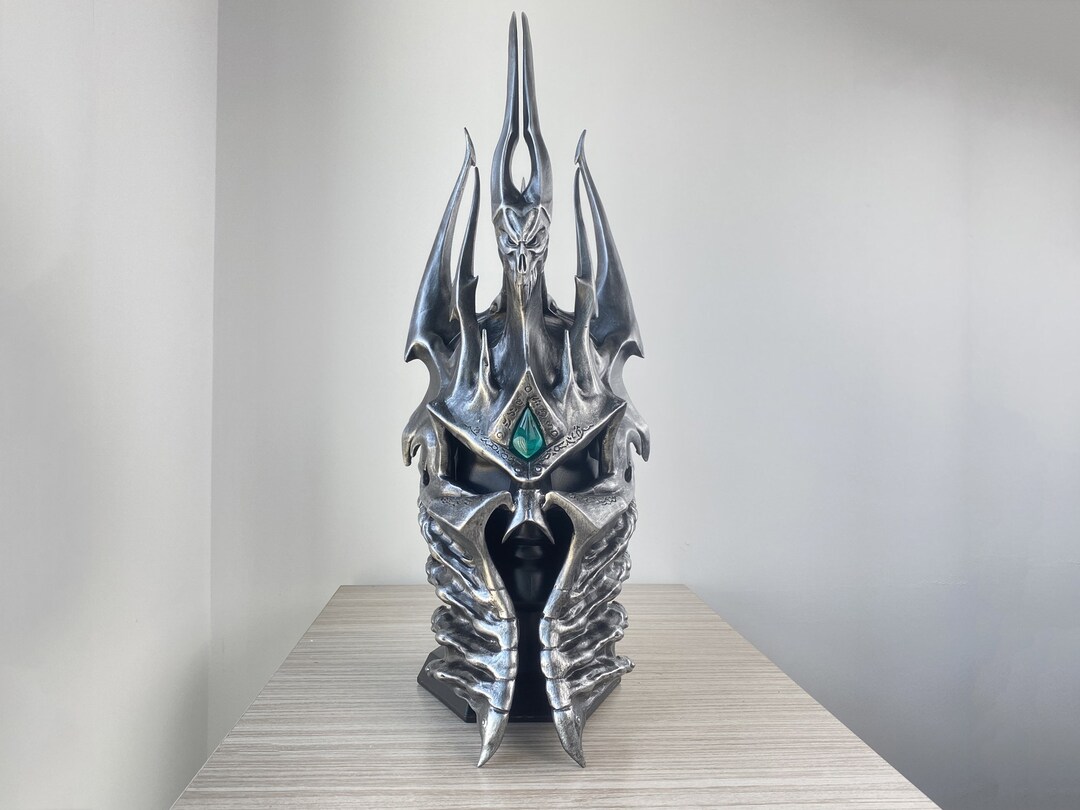 Lich King Crown Helmet Arthas Menethil Helmet Cosplay 1/1 Scale Model ...