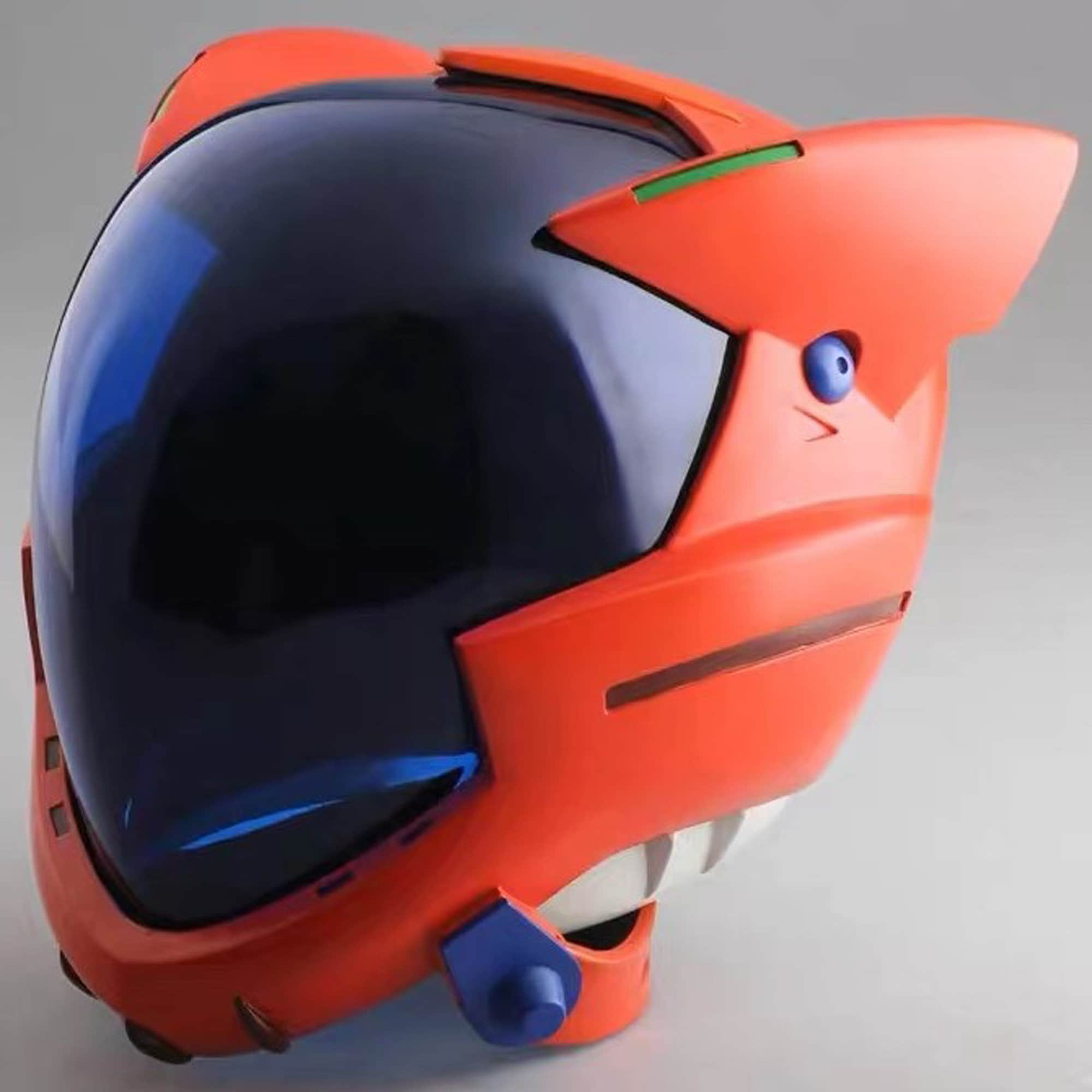 Asuka Helmet Asuka Mask Makinami Helmet Asuka Cosplay Wearable - Etsy UK