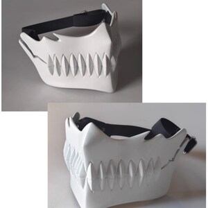 Skeleton Teeth Half Face Mask Tear Halibel Cosplay Adult Mask Halloween ...