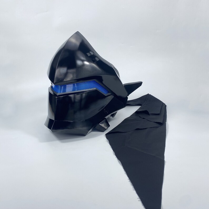 Black Genji Helmet Genji Mask Genji Cosplay Helmet Wearable - Etsy