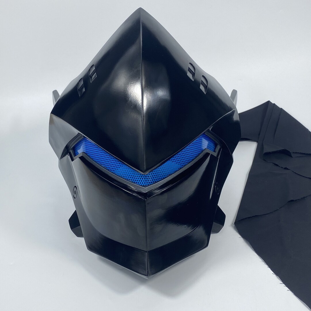 Black Genji Helmet Genji Mask Genji Cosplay Helmet Wearable Helmet Game ...